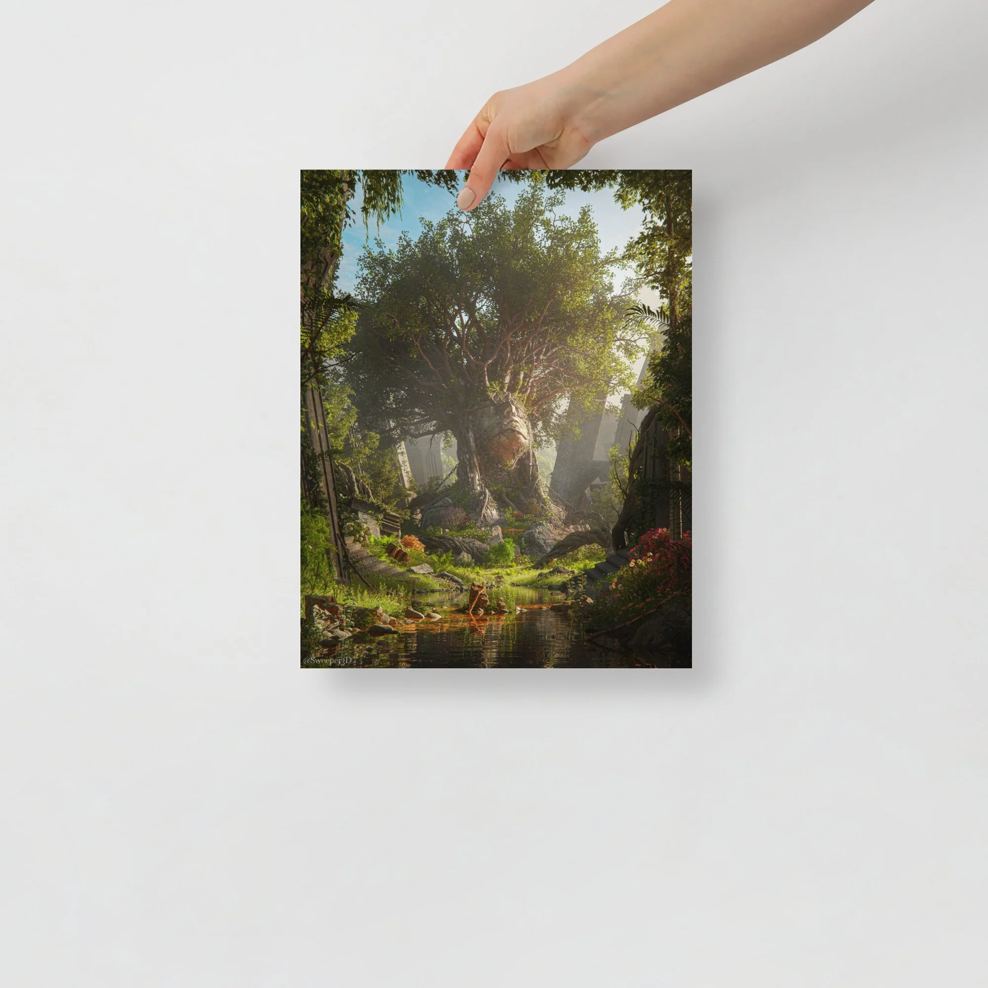 Hidden Tower - Art Print — Sweeper3D