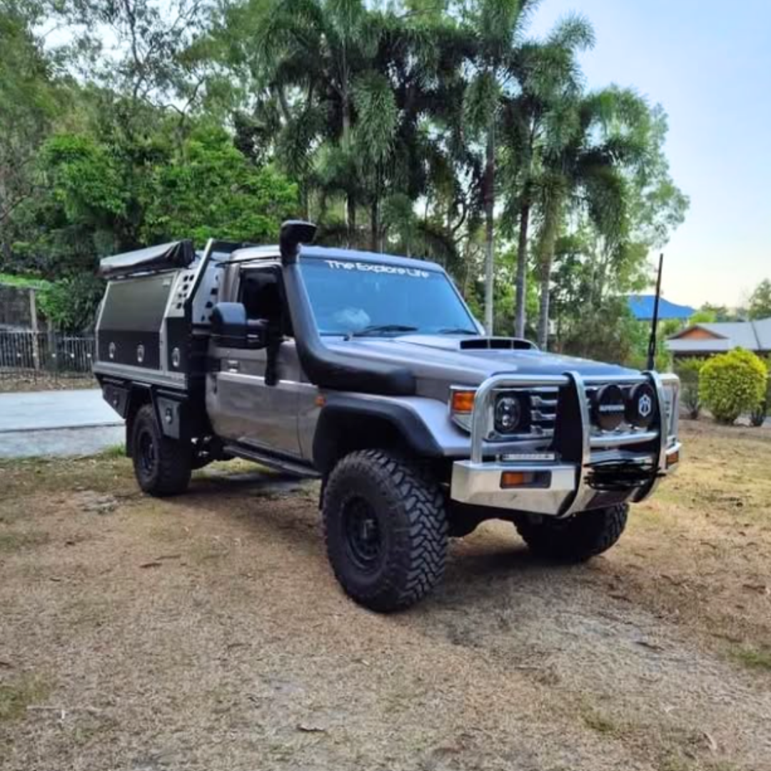 Toyota LandCruiser 75 & 79 series Fibreglass Bonnet Scoop | Fairline ...