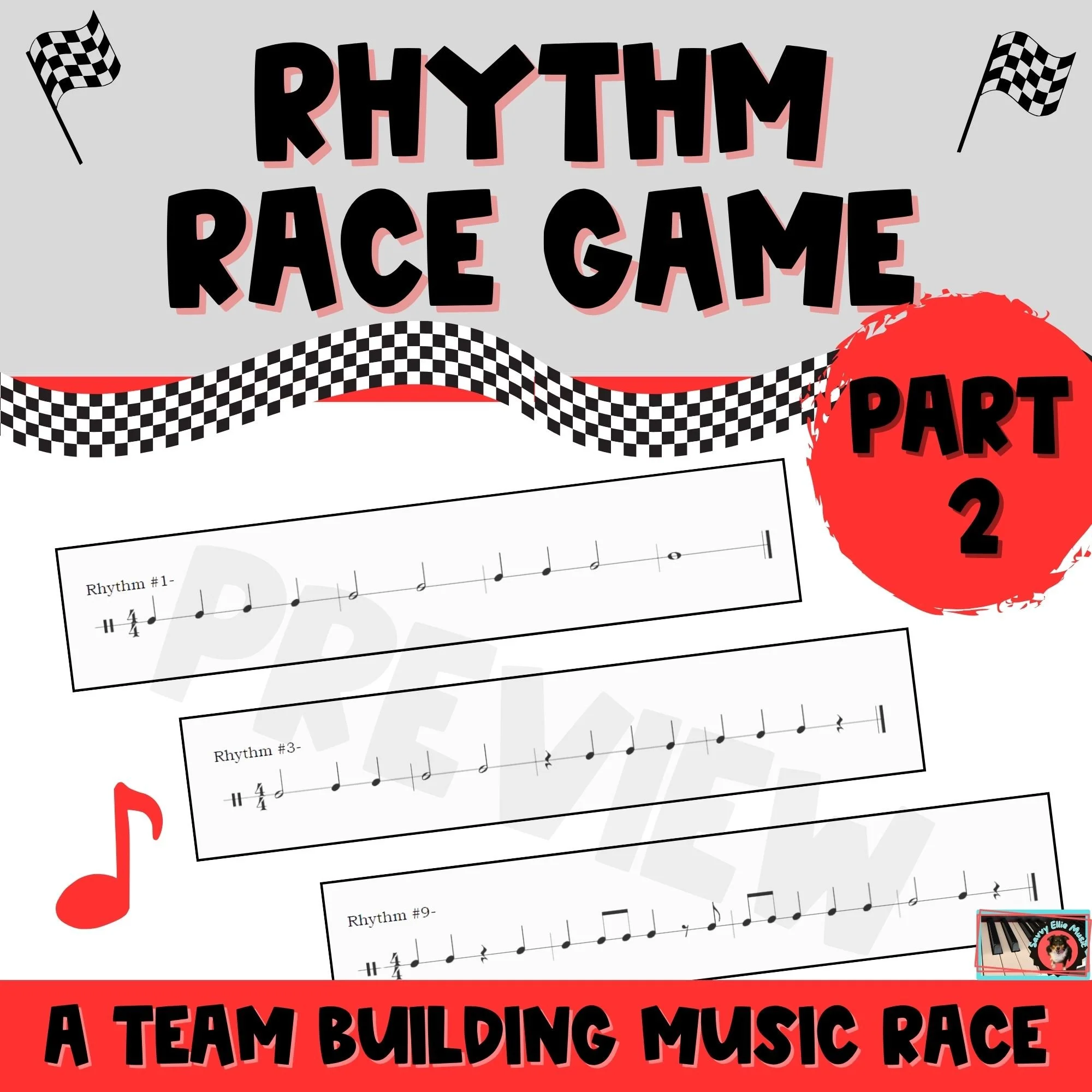 Rhythm Race Game PART 2 - A Fun Musical Activity for your Music Classes ...
