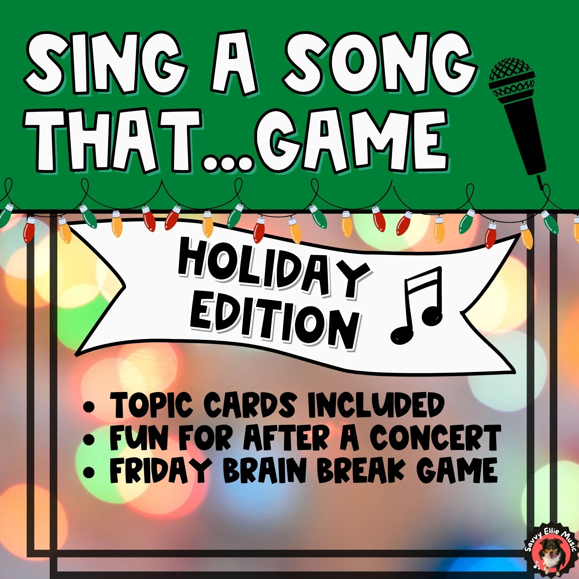 "Sing a Song That..." Holiday Singing Game - A Fun Brain Break Choir ...