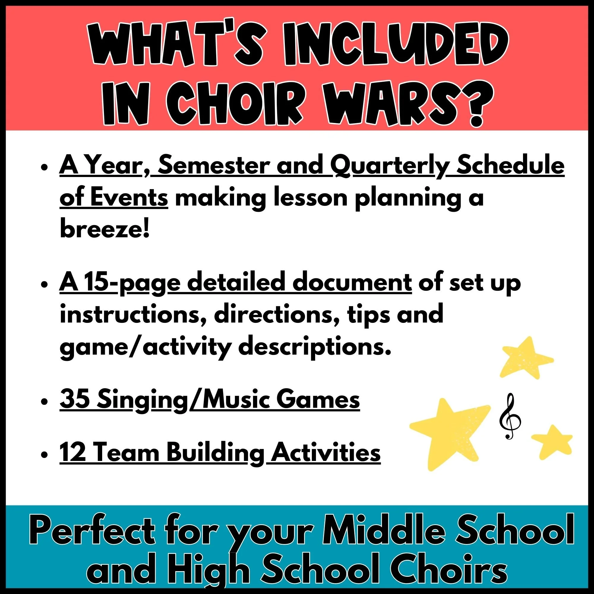 Choir Wars - A Year of MS & HS Singing Games, Music Activities & Team ...
