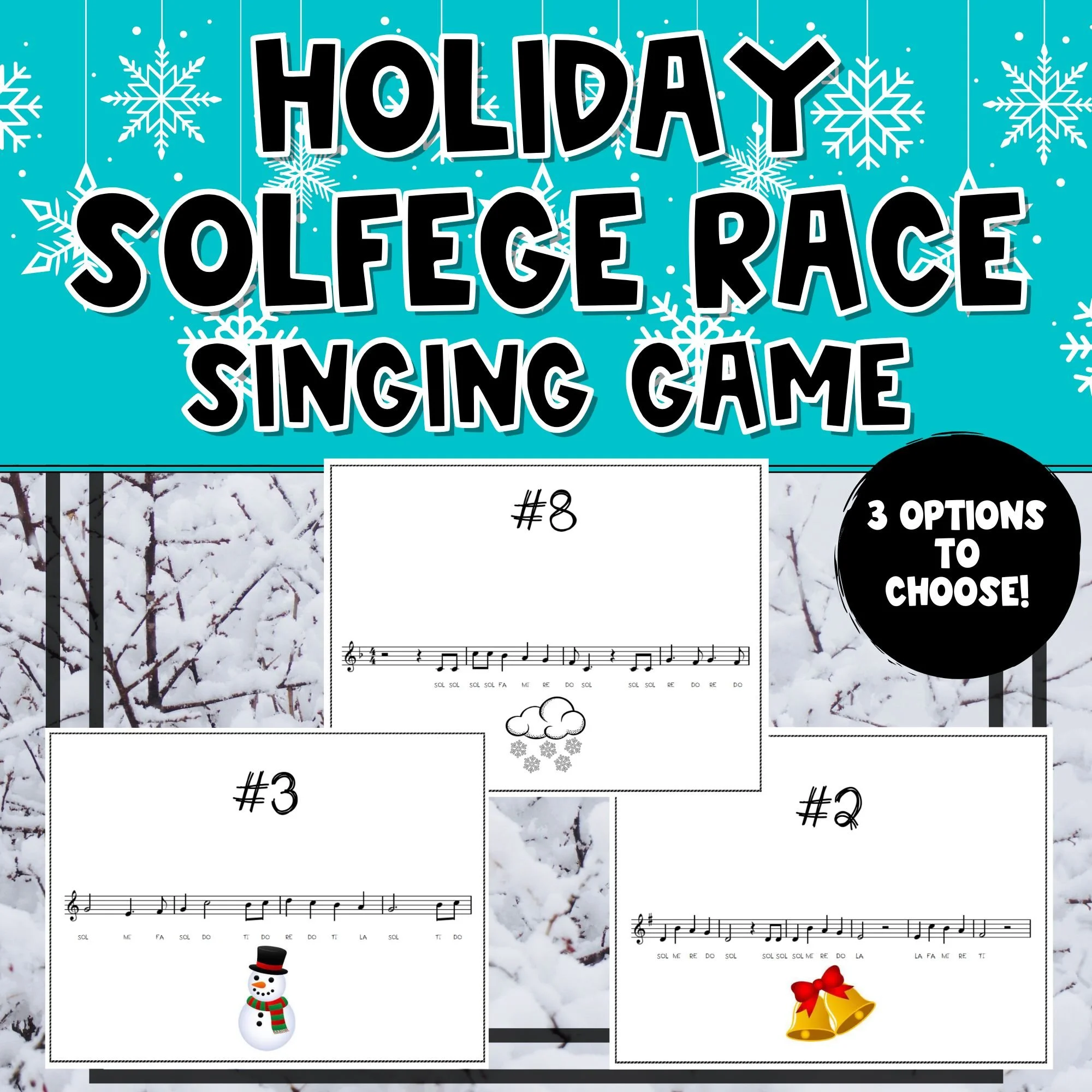 Holiday Solfege Race Singing Game for Choirs — Savvy Ellie Music