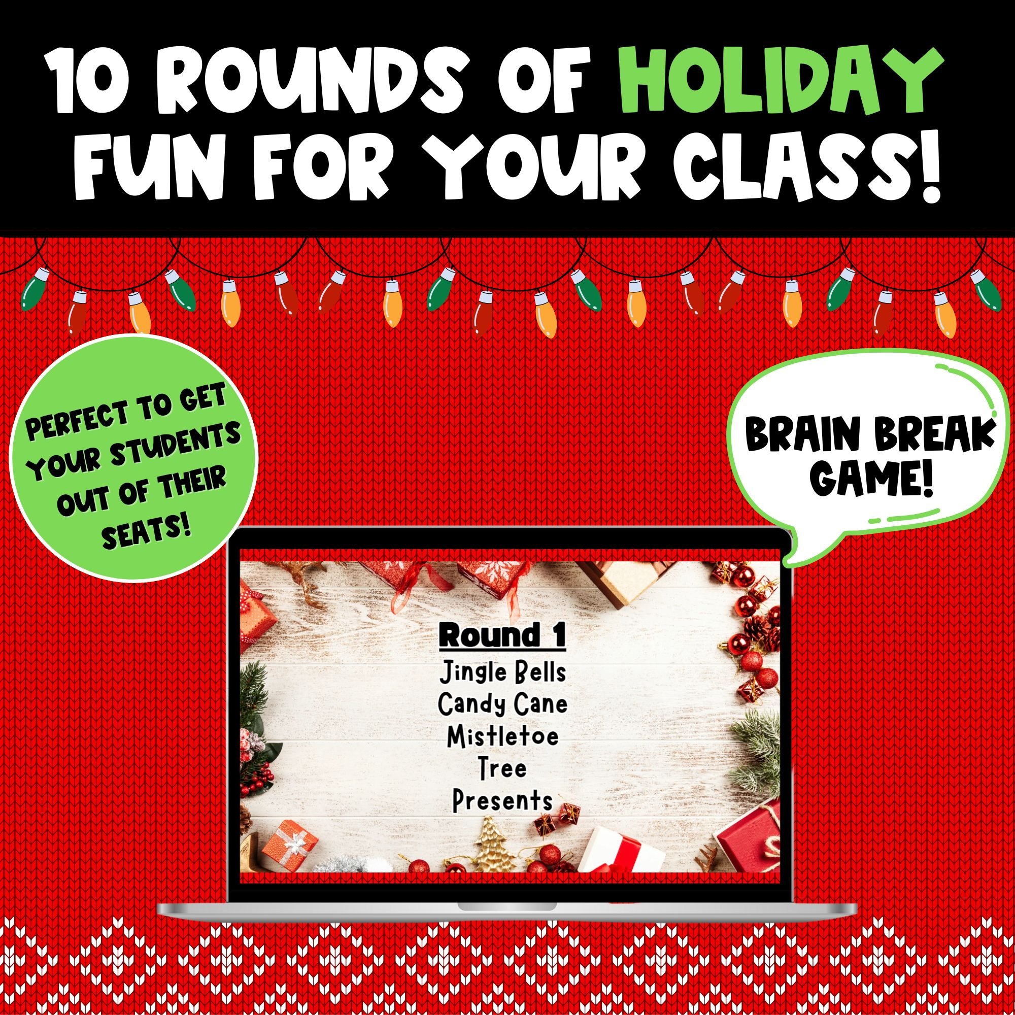 Fast Talker Game- Holiday Edition - A fun Brain Break Game for December ...