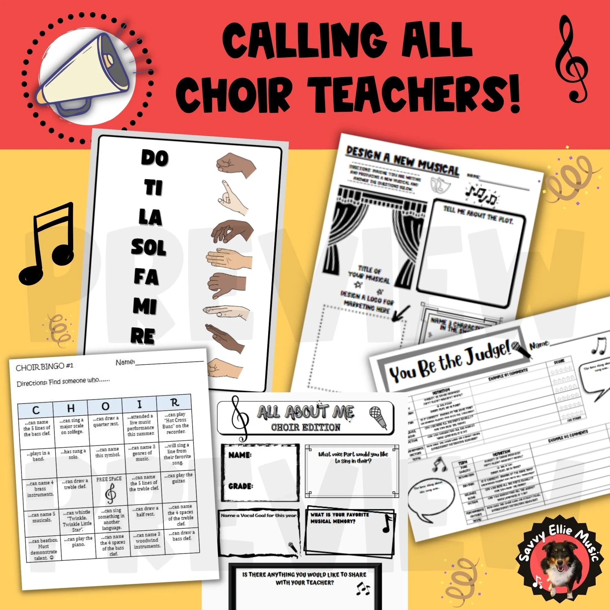 Beginning of the Year CHOIR Bundle - Back to School Choir Lesson Plans ...
