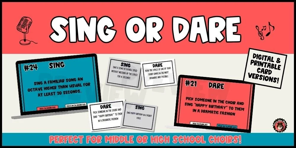 🎤Sing or Dare: The Perfect Singing Game for Choir Fun!🎵 — Savvy Ellie Music
