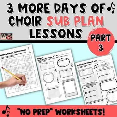 Choir Sub Plans Made Fun! 🎵⭐ — Savvy Ellie Music