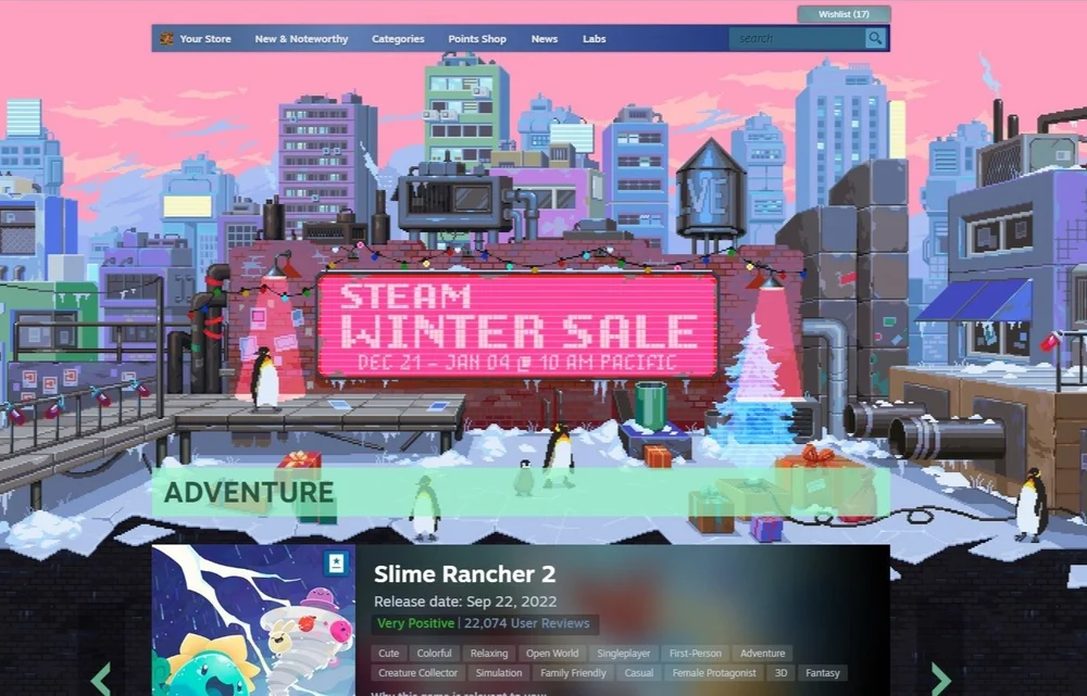 Steam Sales — Miranda Cooper