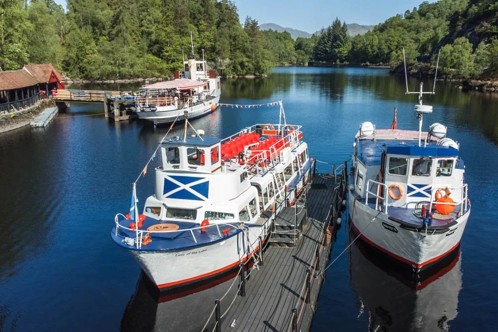 Loch Katrine Cruises Boats, including Steamship Sir Walter Scott — Loch ...