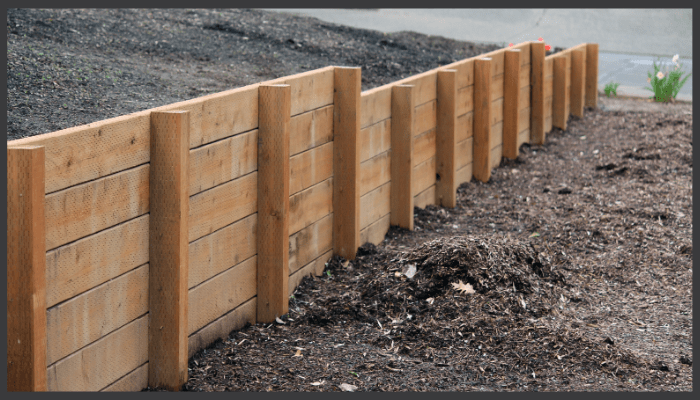 Concrete sleeper retaining walls — Slide Living
