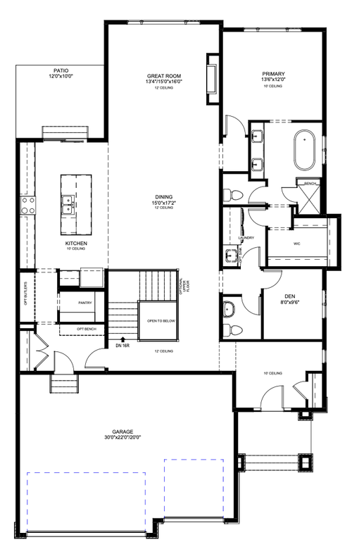 Hawthorn Floor Plan | Calgary Luxury Home | Veranda Legacy — Veranda at ...