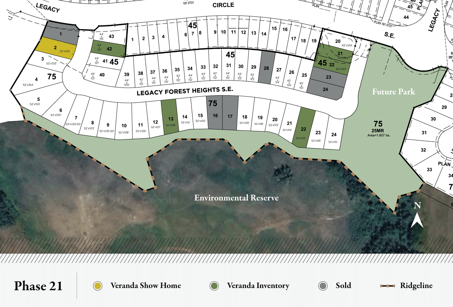 Lot Map — Veranda at Legacy