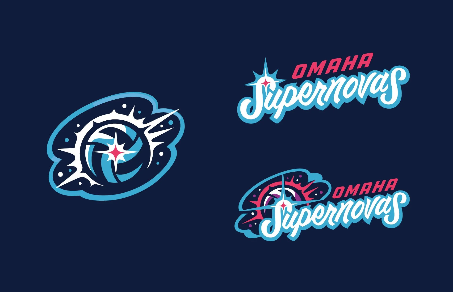 Omaha Supernovas Logo and brand visual identity — Lindsey Kellis ...
