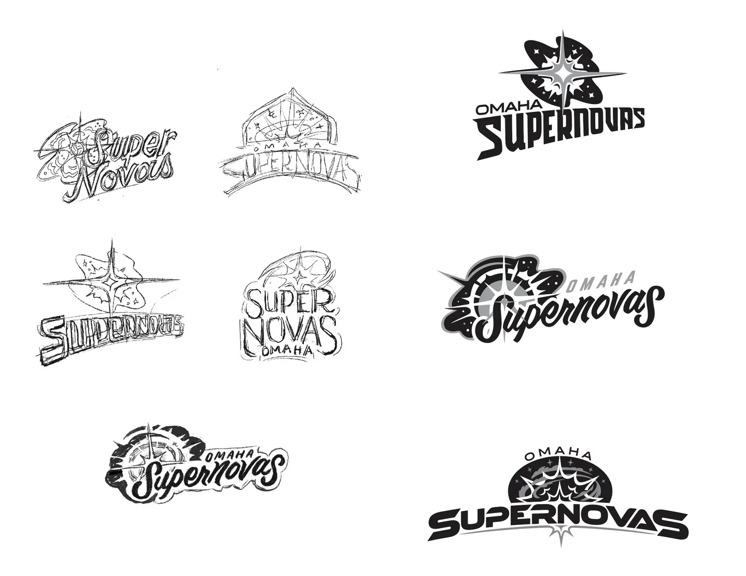 Omaha Supernovas Logo and brand visual identity — Lindsey Kellis ...