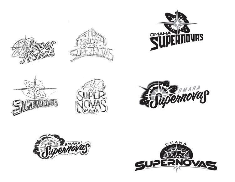 Omaha Supernovas Logo and brand visual identity — Lindsey Kellis ...