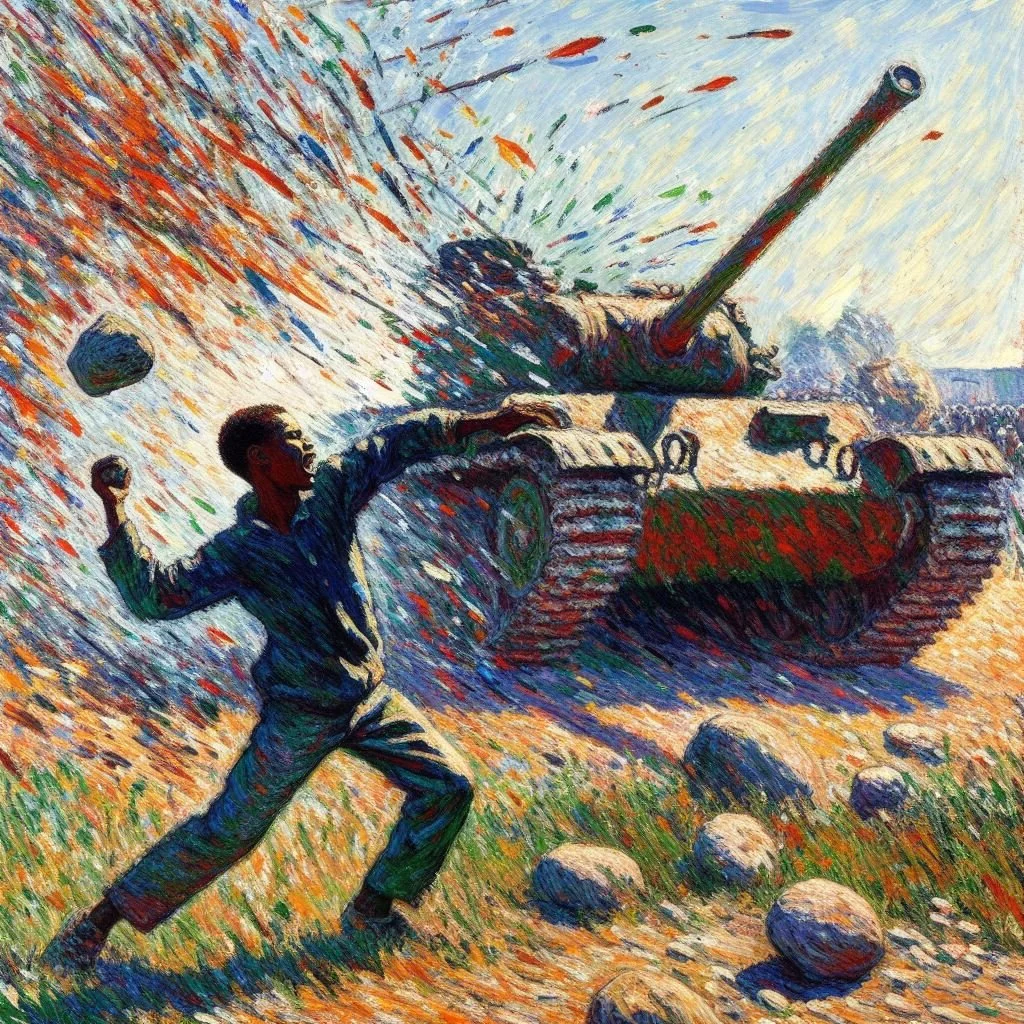 Throwing Rocks at Tanks