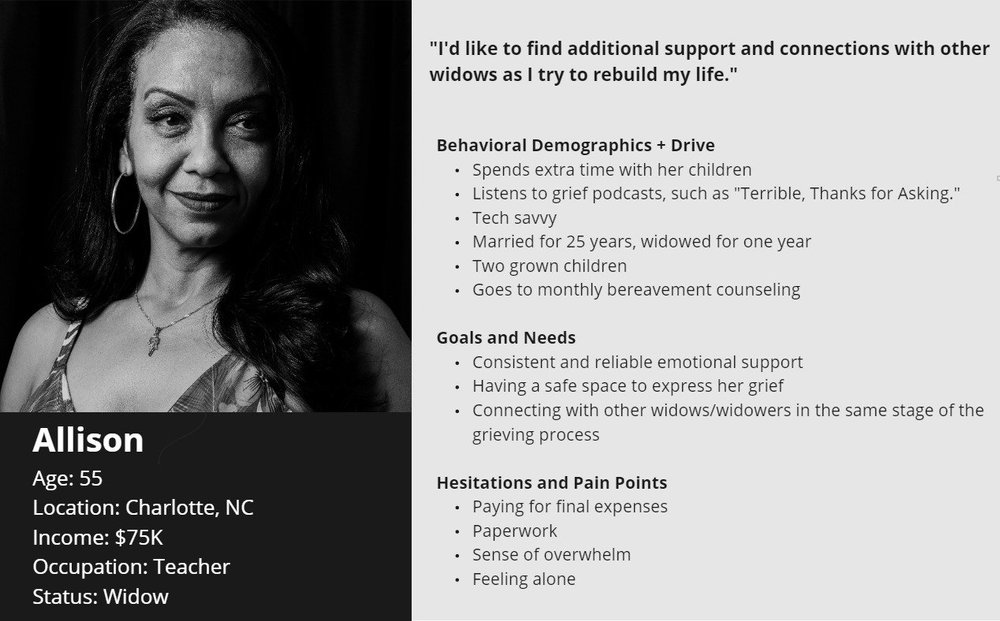 Grief Guide Mobile App — Jalisa Keyser | UX/UI Designer & Storyteller