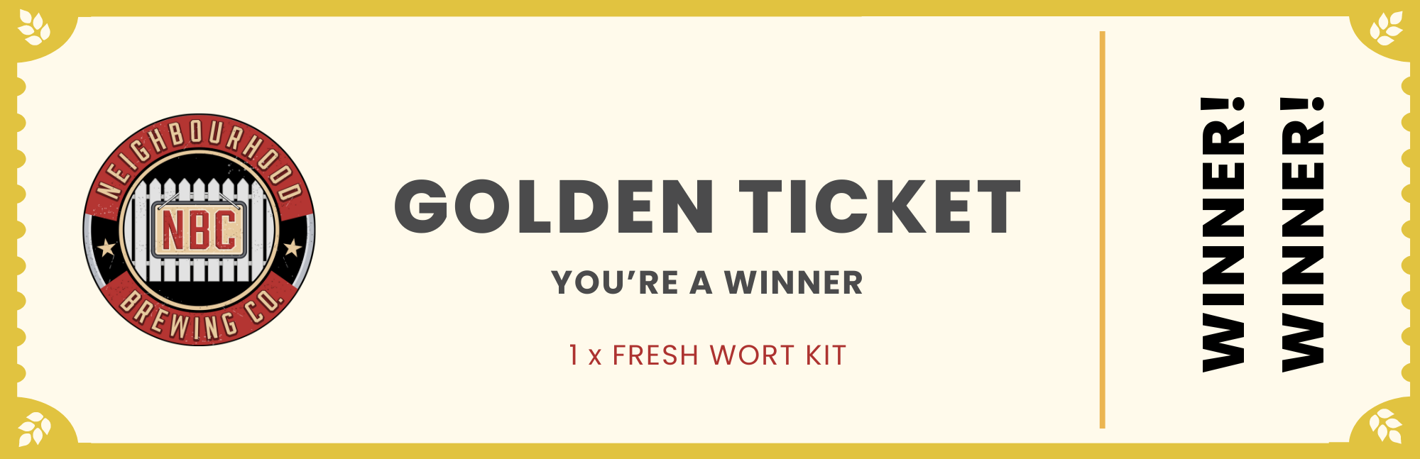 Golden Ticket — Neighbourhood Brewing Co