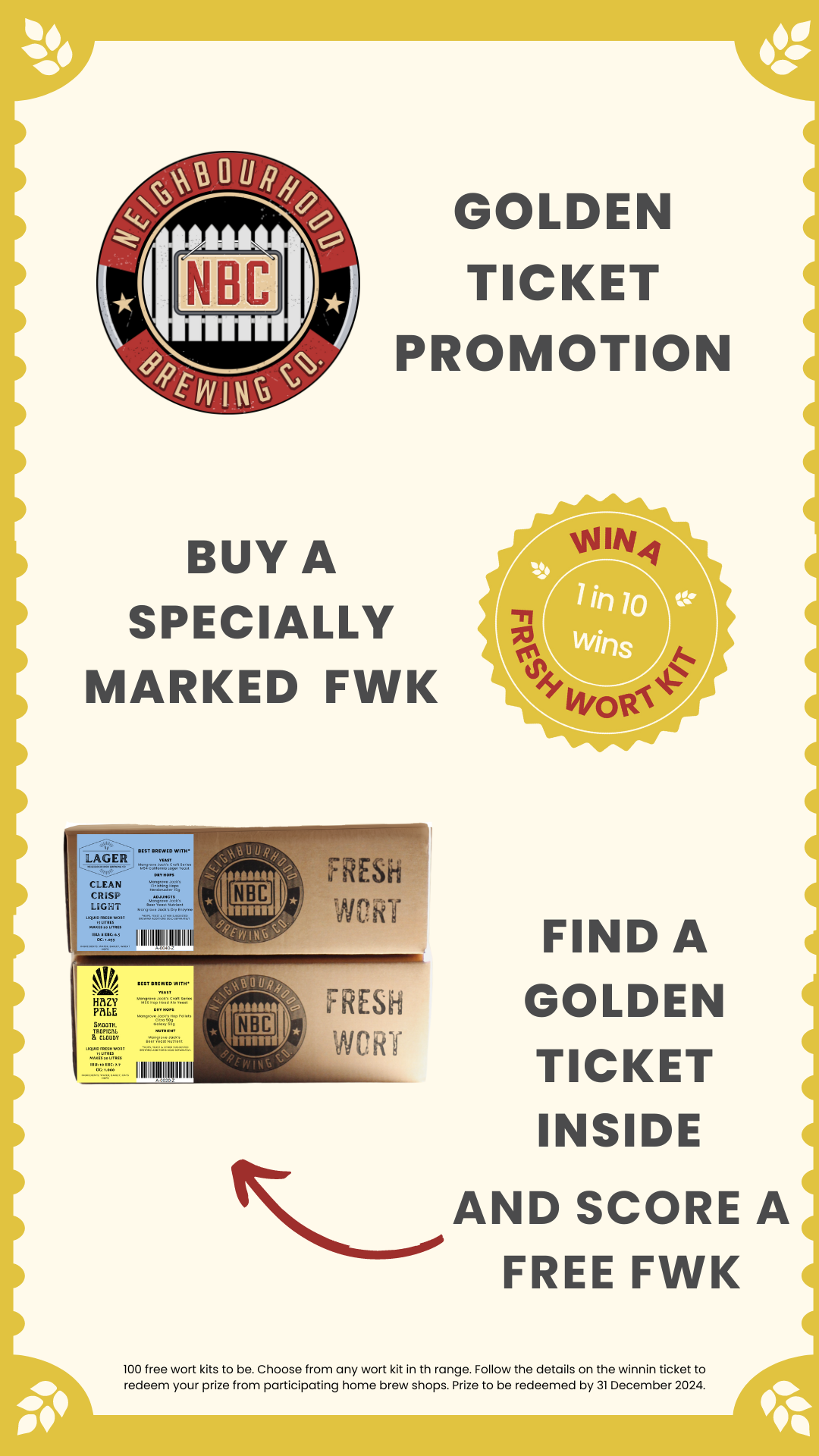 Golden Ticket — Neighbourhood Brewing Co
