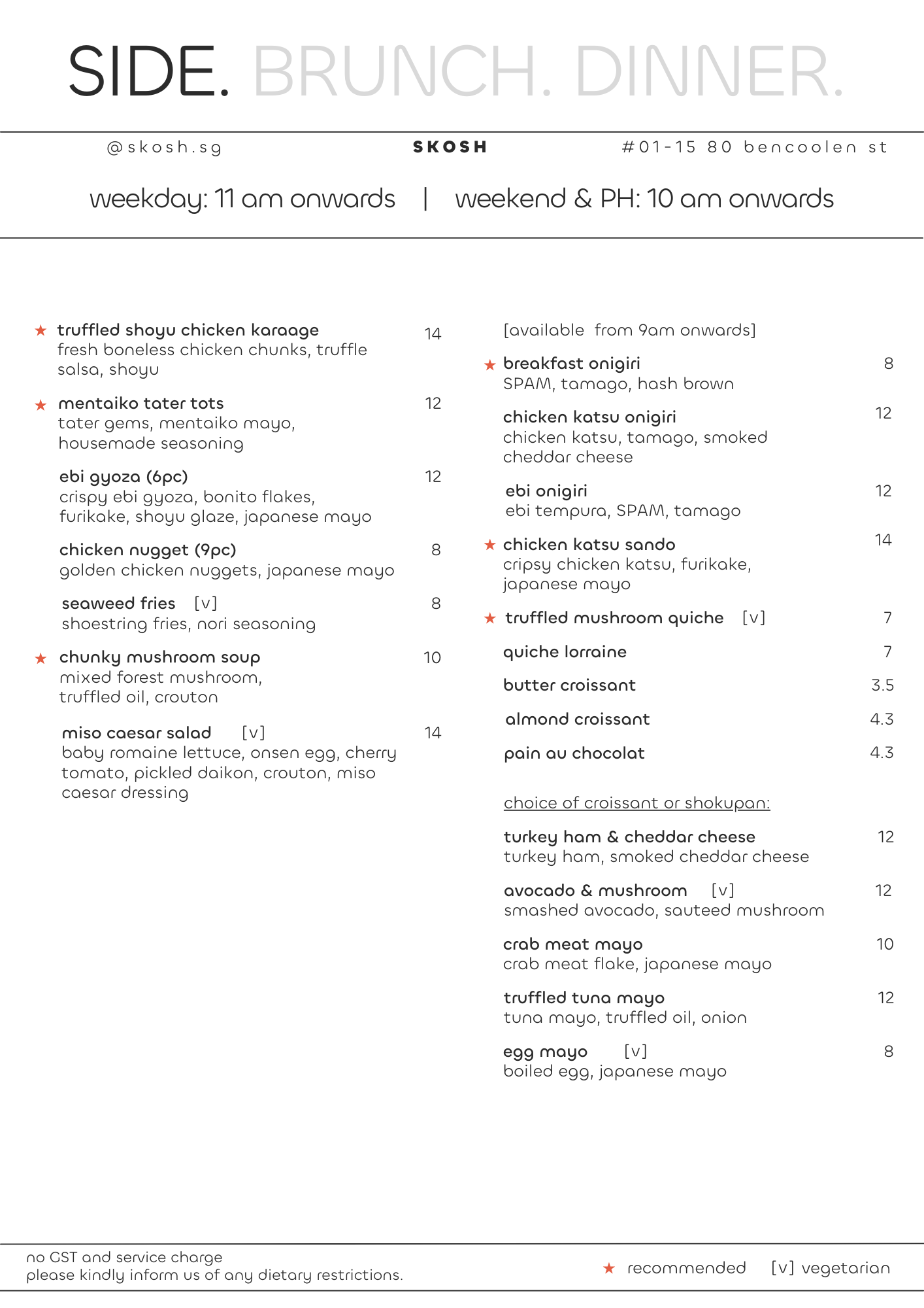 Discover Japanese-Inspired Eats | SKOSH NAFA in Bencoolen