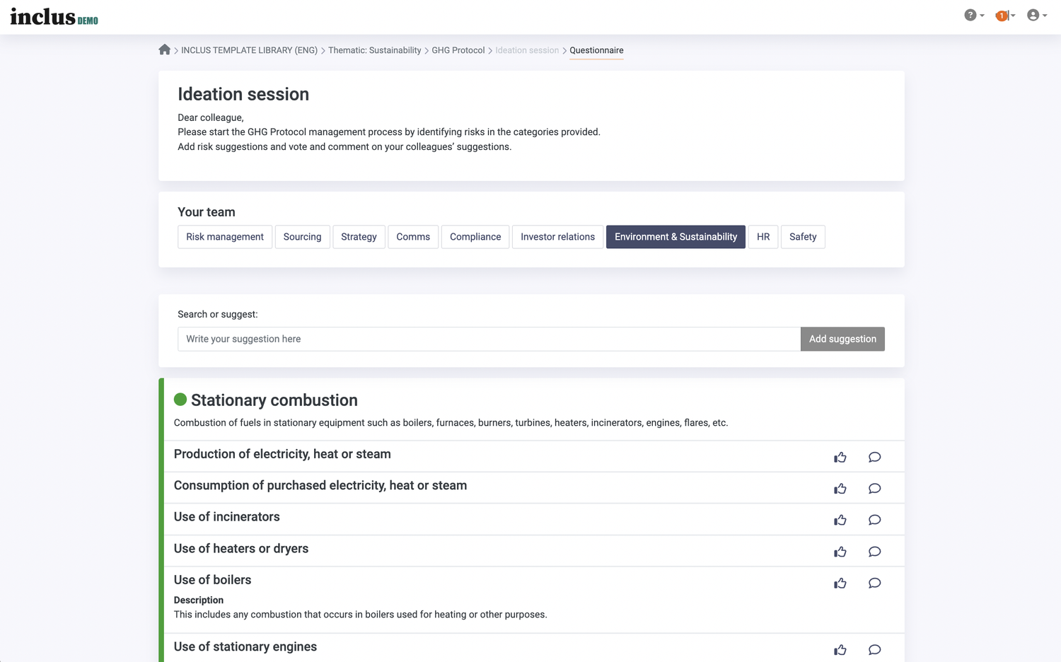 GHG Protocol — Inclus