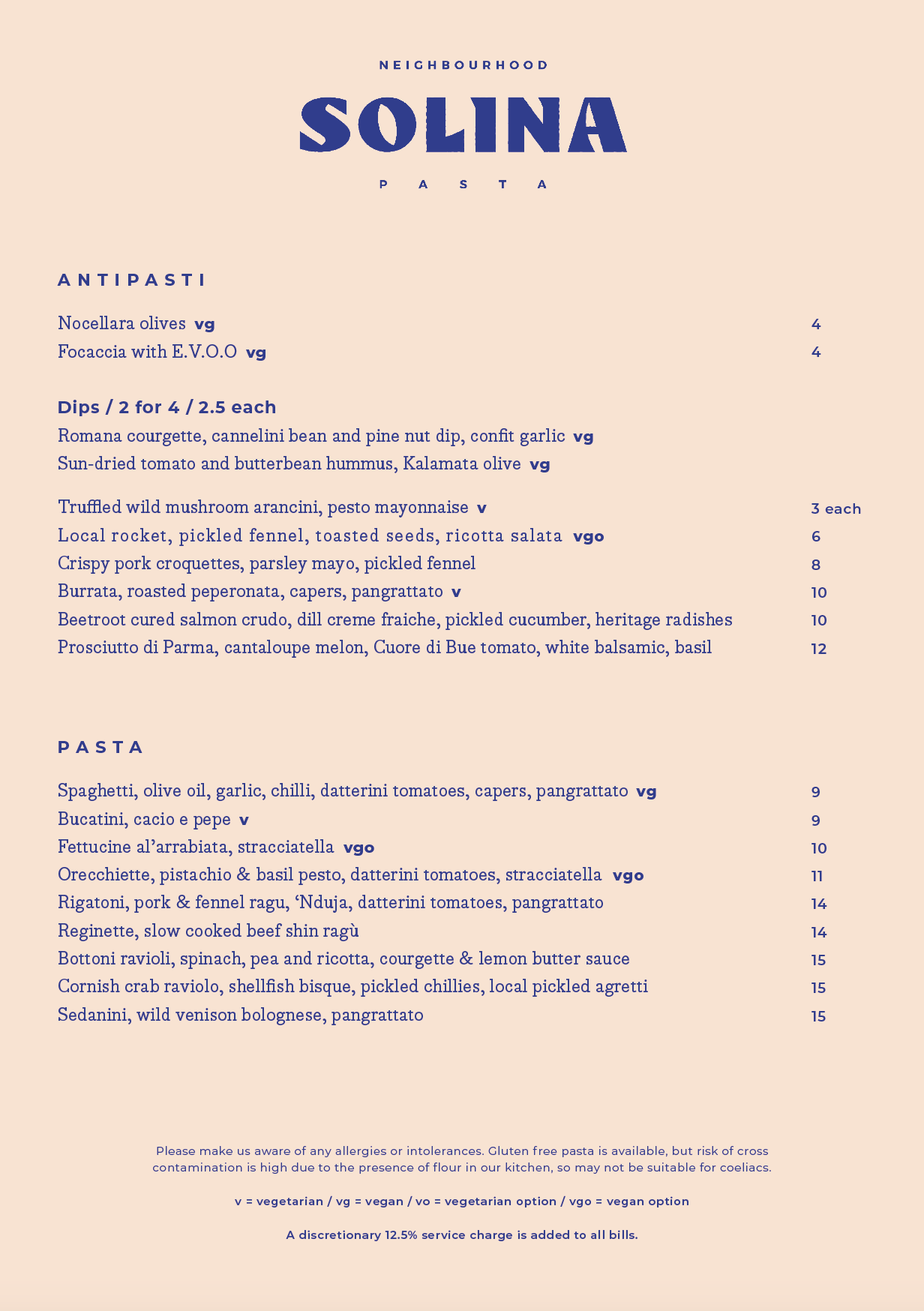 Food — Solina Pasta