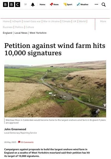 Our Campaign — Stop Calderdale Wind Farm