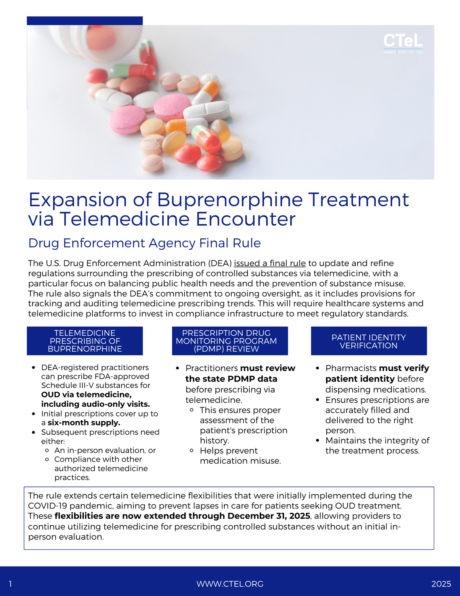 Prescribing of Controlled Substances — CTeL.org