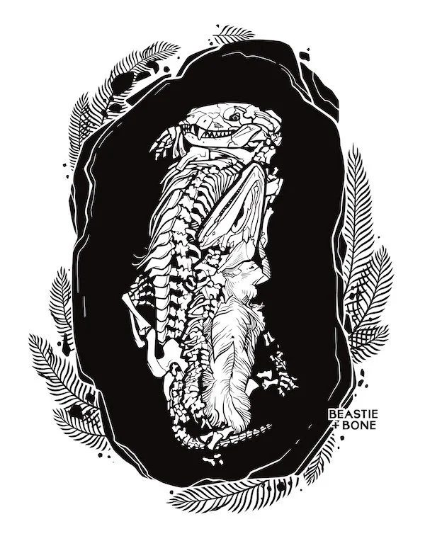 Illustration — Beastie and Bone