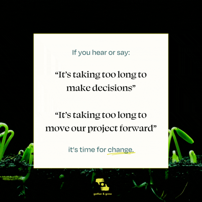 For leaders who say “it’s taking too long” — Gather and Grow Community