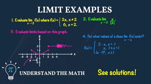 Calculus 1 Example Problems | Step-by-Step Video Solutions for Limits ...