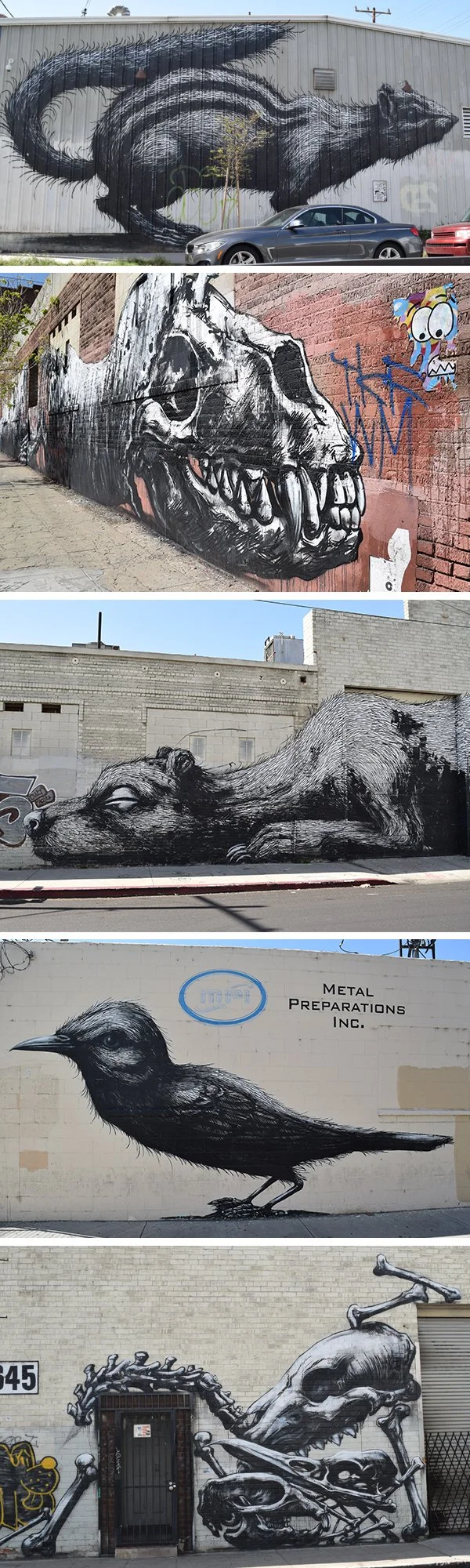 ROA's Graffiti/Mural Walls in DTLA — FPR302, Los Angeles Based Design ...