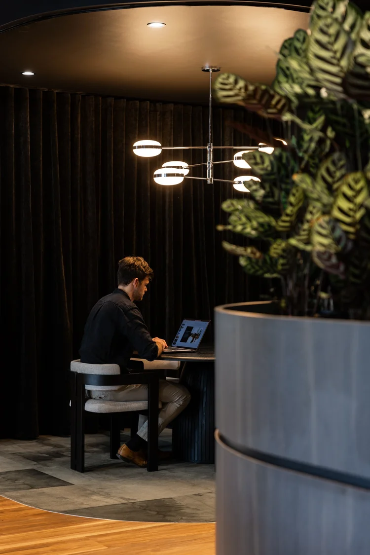 Mars United Australia's dark and atmospheric office fitout — Sheldon ...