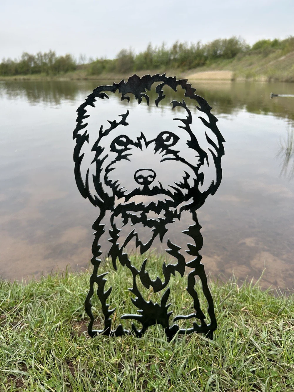 Metal Dog Garden Sculptures | Rusty Steel Dog Ornaments UK ...