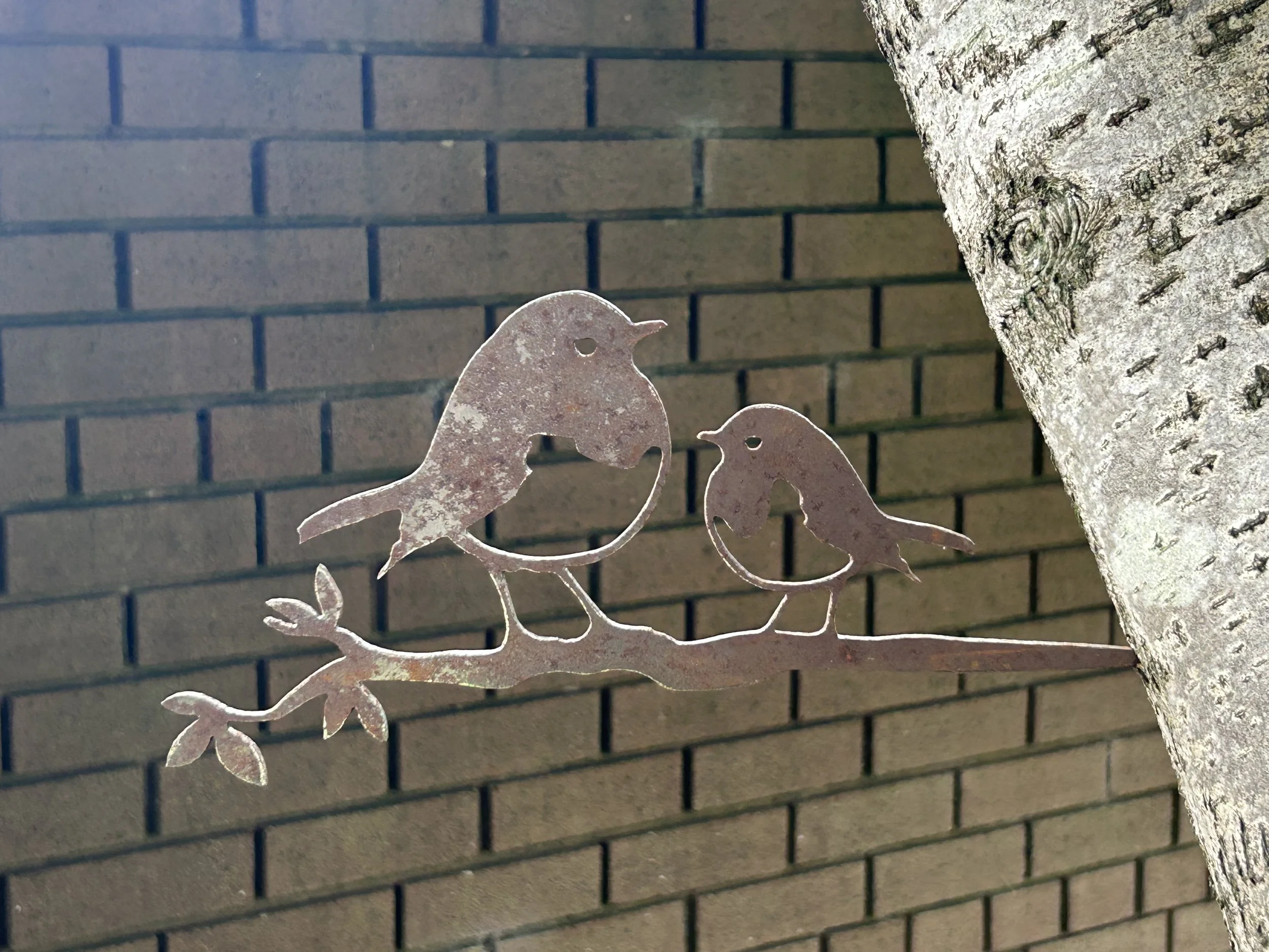 Metal Bird Garden Art | Rustic UK-Made Steel Bird Silhouettes ...