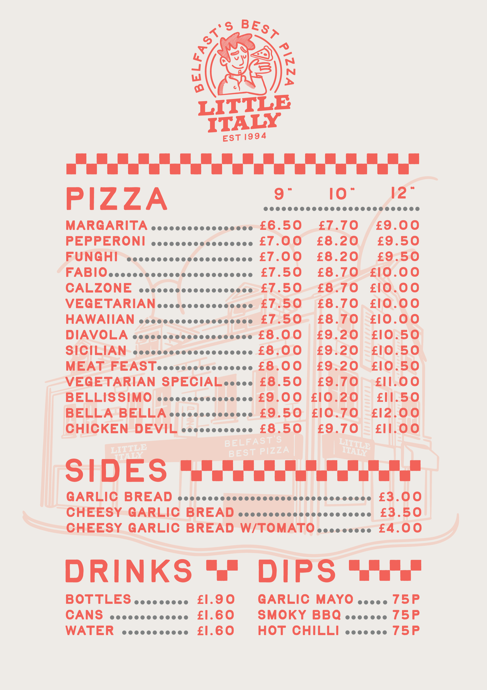 Menu — Little Italy Belfast