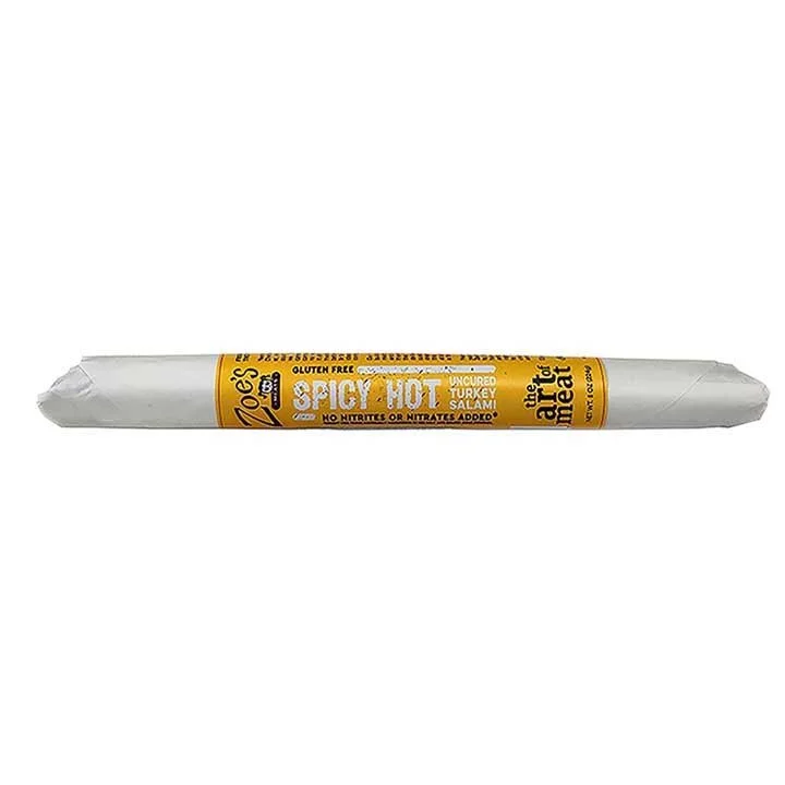 Uncured Spicy Hot Turkey Salami — Zoe's Meats