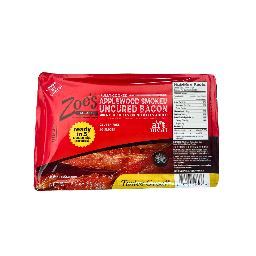 Applewood Smoked Bacon and Sausages. — Zoe's Meats