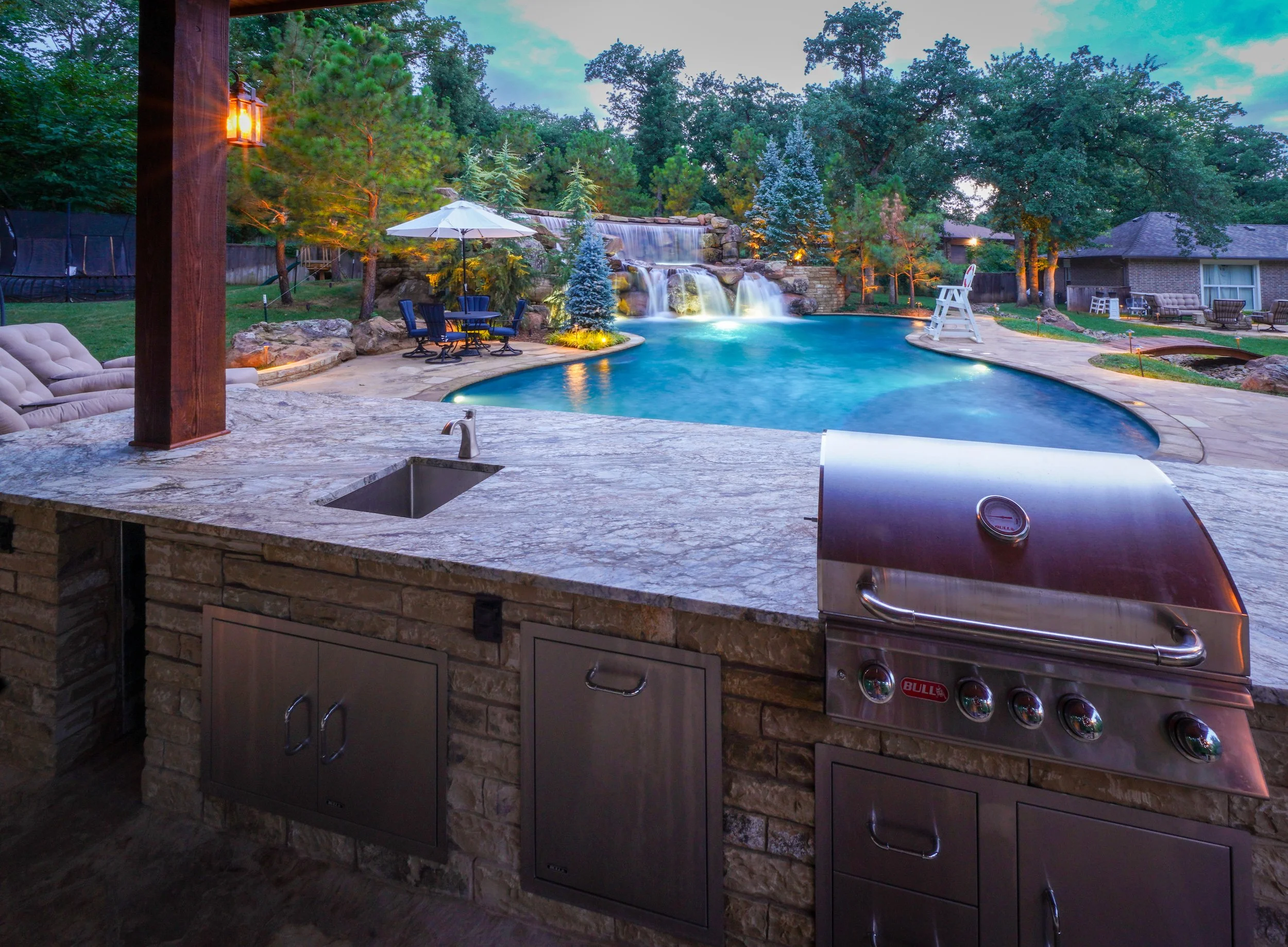 Edmond Multi-Falls Project — Caviness Landscape Design, Inc.