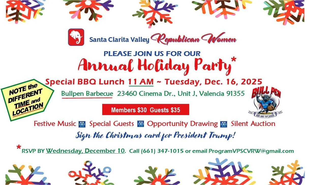 Santa Clarita Valley Republican Women- Lunch — LAGOP