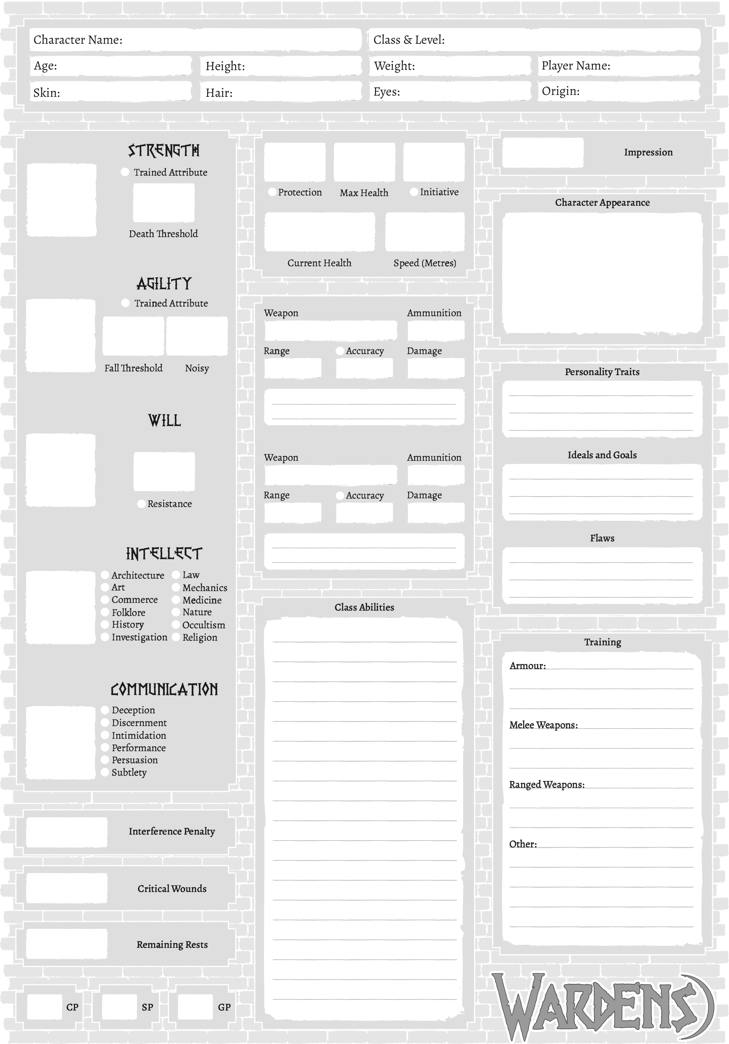 General 2 — Wardens TTRPG