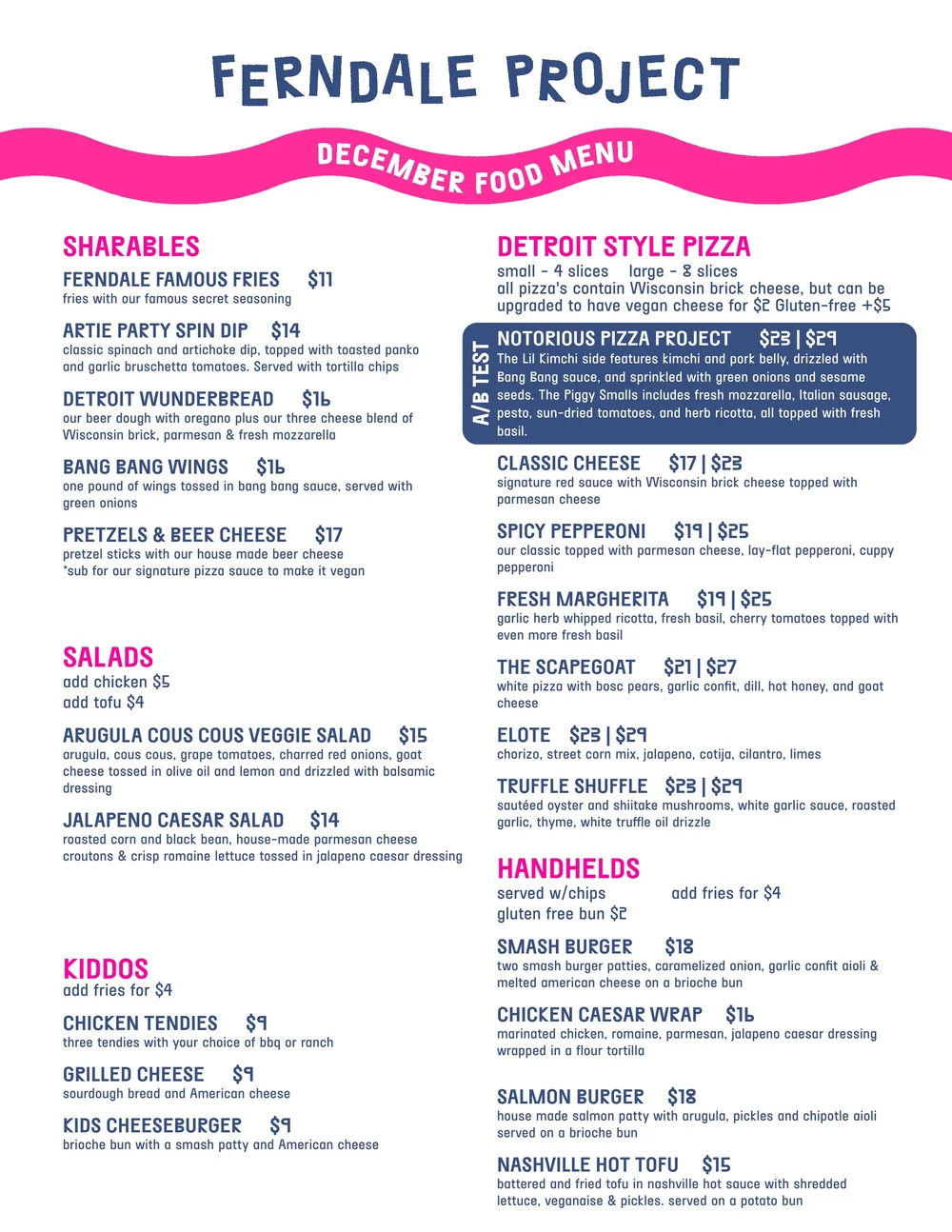 FOOD — Ferndale Project