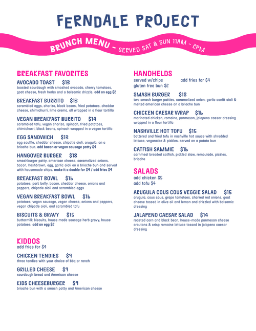 FOOD — Ferndale Project