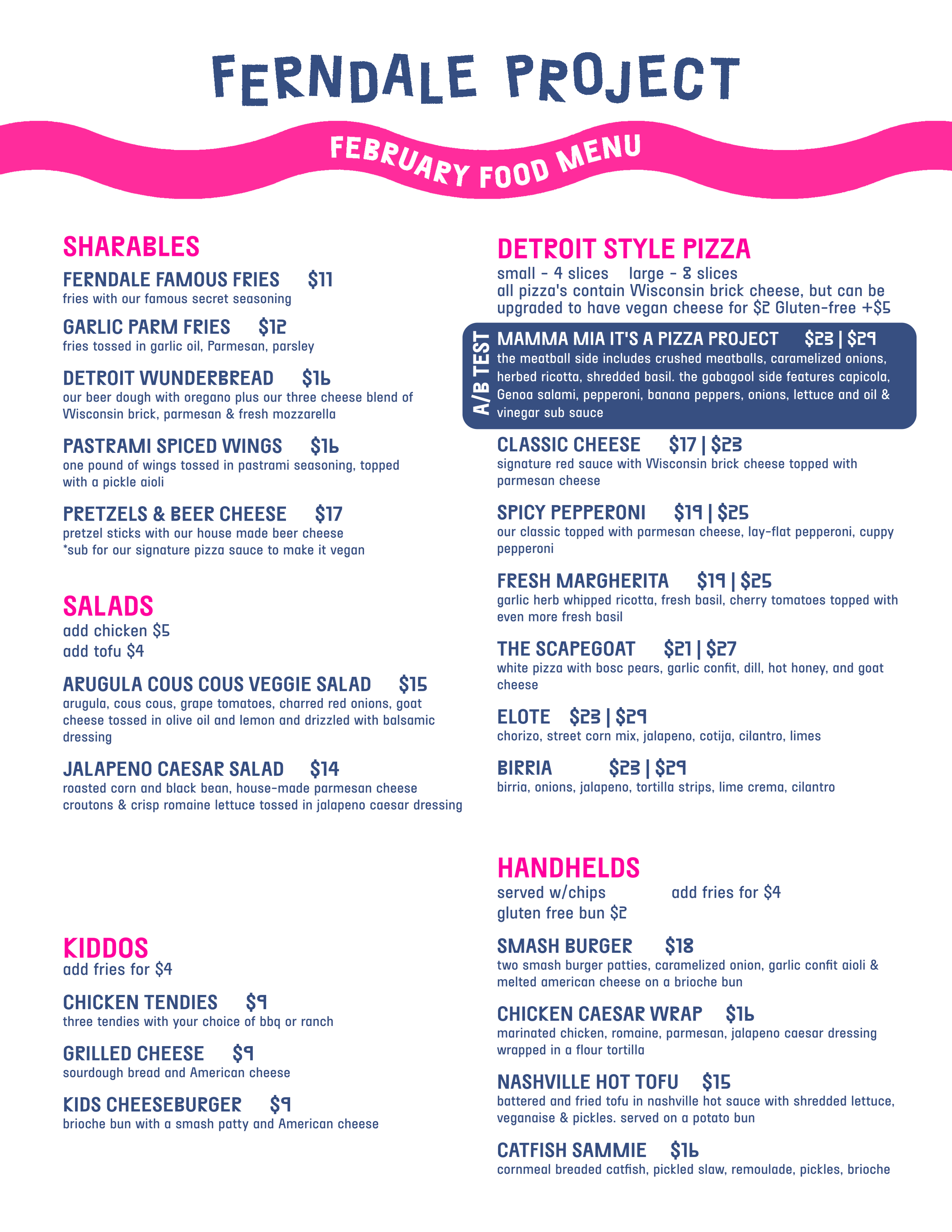 FOOD — Ferndale Project