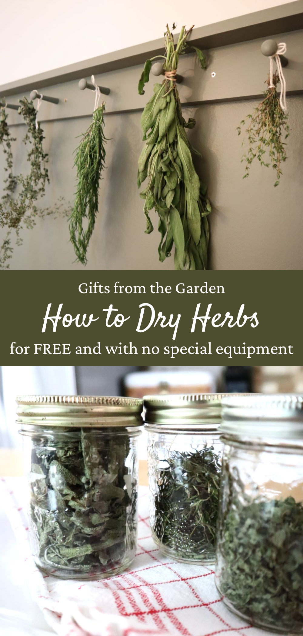 Collecting and Drying Herbs from the Garden — Made on Mill