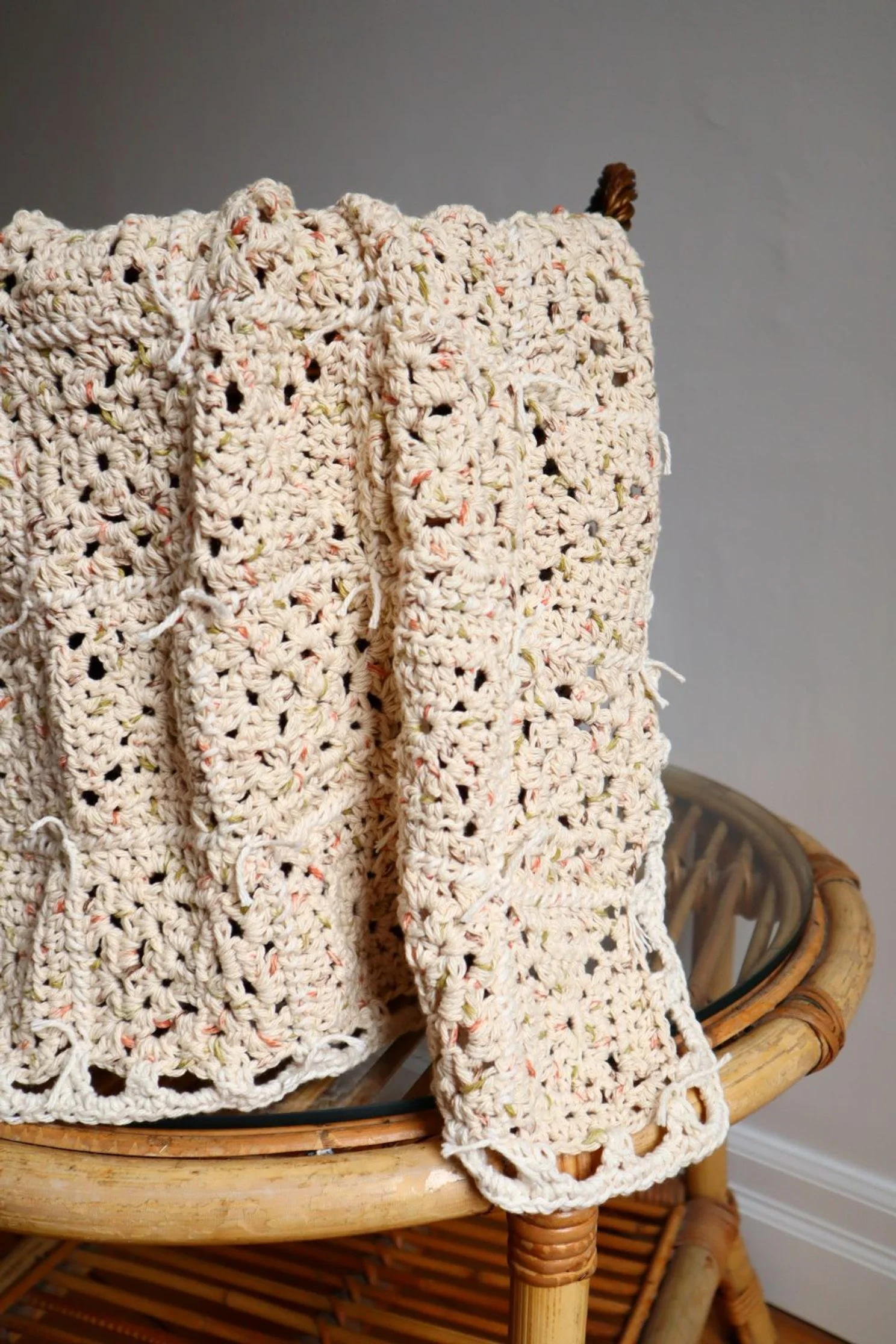 Alternating Granny Square Crochet Blanket — Made on Mill