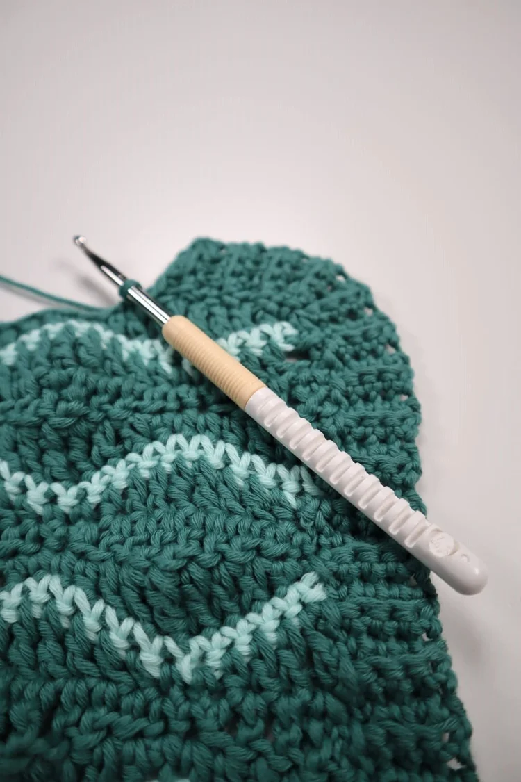 Fish Pattern Crochet Baby Blanket — Made on Mill