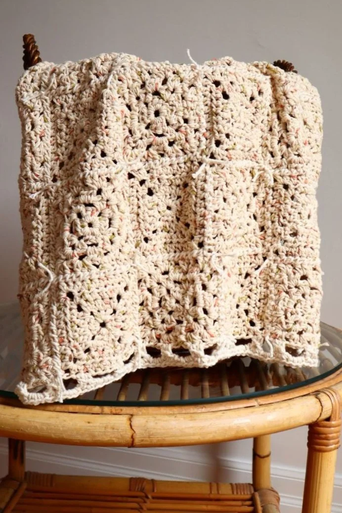 Alternating Granny Square Crochet Blanket — Made on Mill