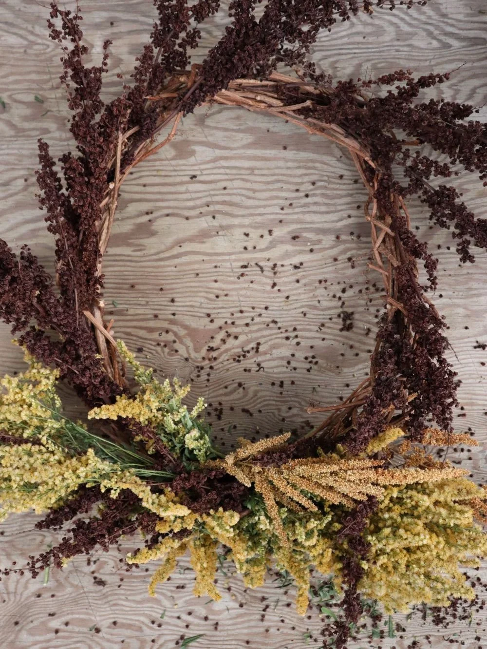 Dried Floral Wreath — Made on Mill
