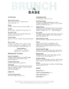Menu — The Babe Salem