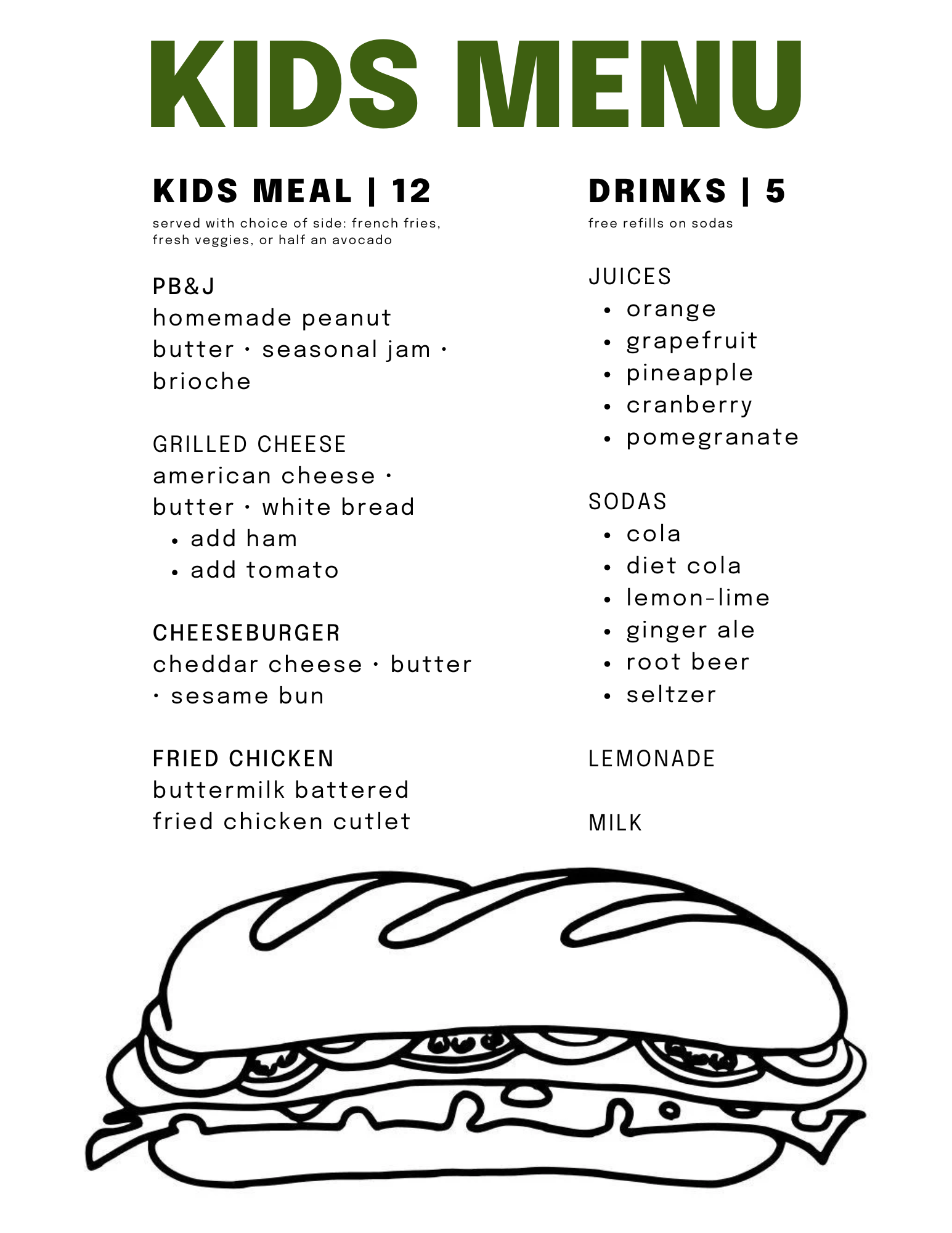 Menu — The Babe Salem